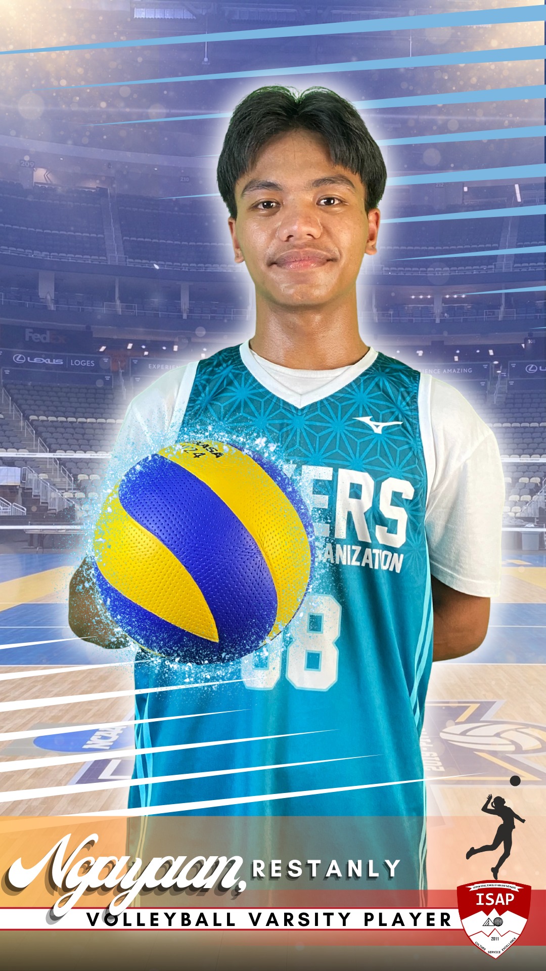 Official volleyball and basketball varsity players - ISAP Kalinga